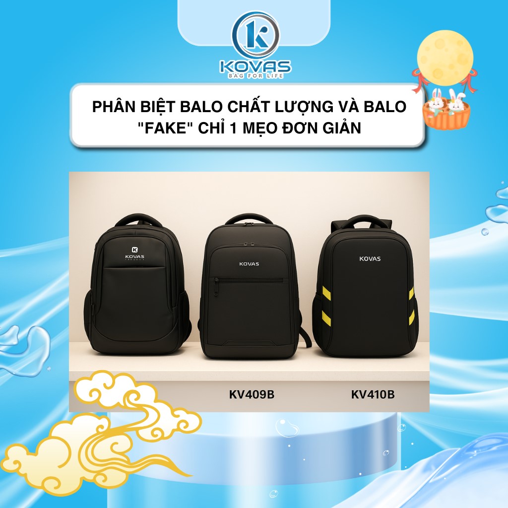 Phân biệt balo chất lượng và balo "fake" chỉ 1 mẹo đơn giản